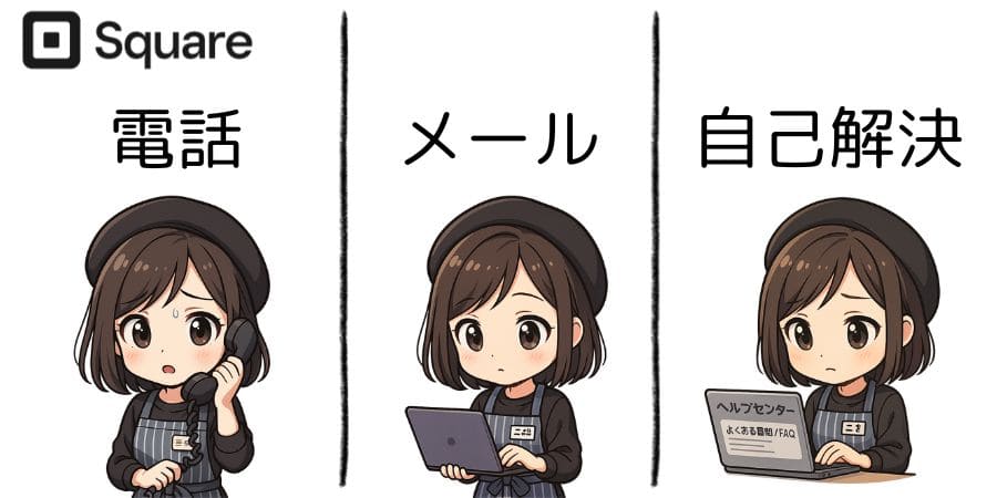 【店長さん必見！】Square（スクエア）の問い合わせ完全ガイド｜困った時の連絡先と方法まとめ | レジチェンジ